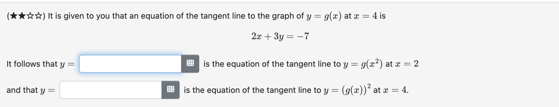 Solved (⋆⋆Δ纟) It is given to you that an equation of the | Chegg.com