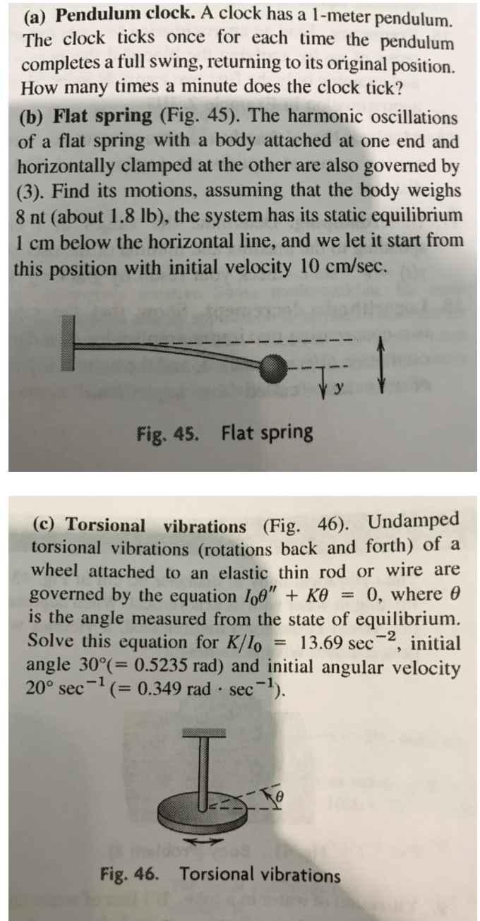 Solved (a) Pendulum clock. A clock has a 1-meter pendulum. | Chegg.com