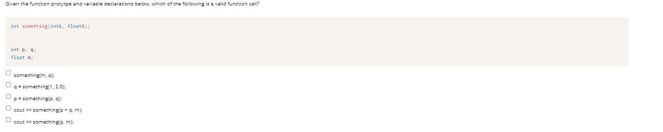 Solved Given the function protytpe and variable declarations | Chegg.com