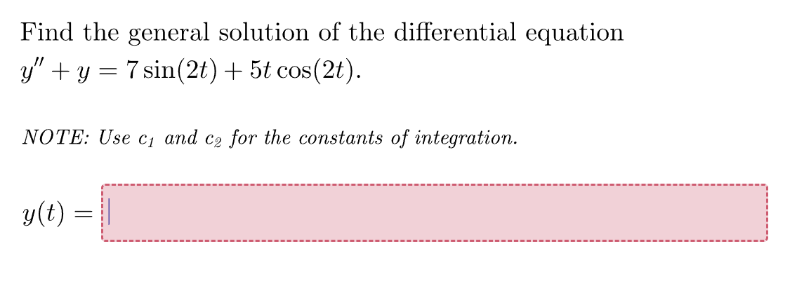 Solved Find the general solution of the differential | Chegg.com