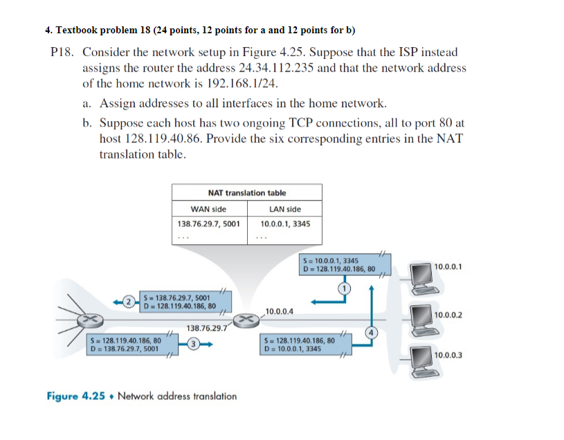 Solved 4. Textbook problem 18 ( 24 points, 12 points for a | Chegg.com