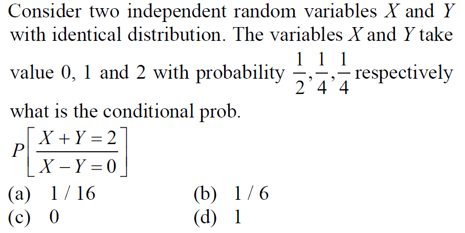 Solved Consider two independent random variables x ﻿and | Chegg.com