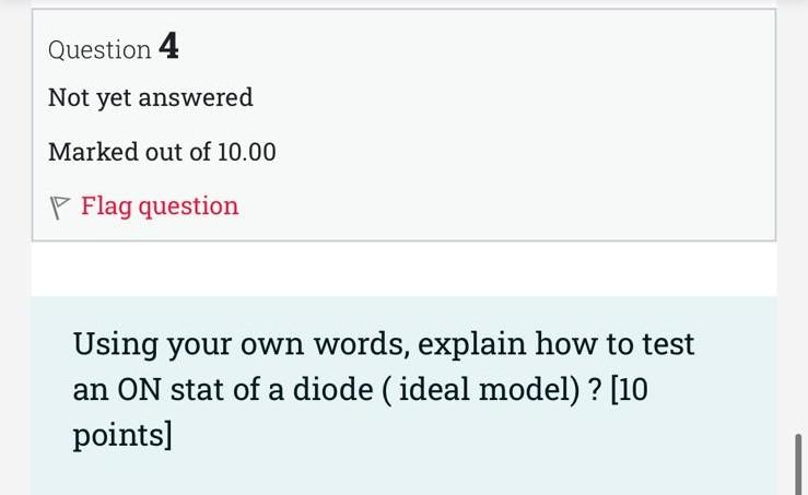 Solved Question 4 Not yet answered Marked out of 10.00 Flag | Chegg.com