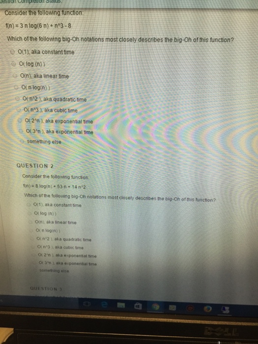 Solved Consider the following function: f(n) = 3nlog(6n) + | Chegg.com