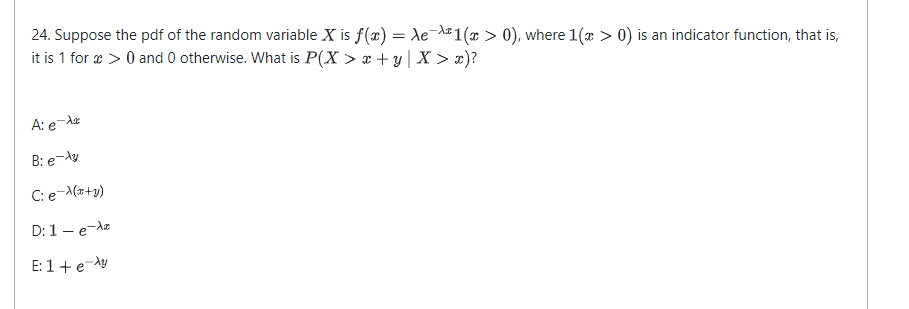 24. Suppose the pdf of the random variable X is | Chegg.com