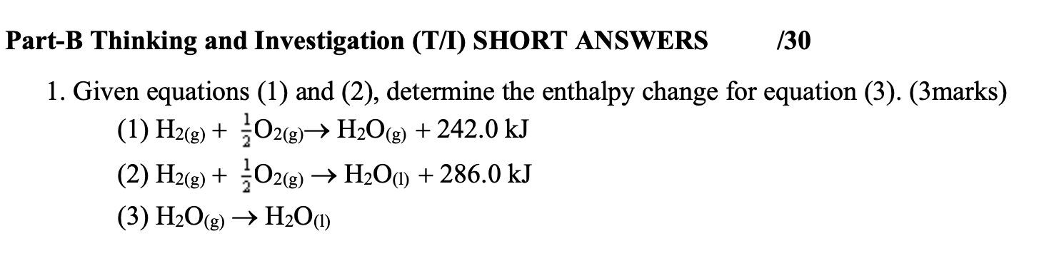 Solved Part-B Thinking and Investigation (T/I) SHORT ANSWERS | Chegg.com Solved Part-B Thinking and Investigation (T/I) SHORT ANSWERS | Chegg.com