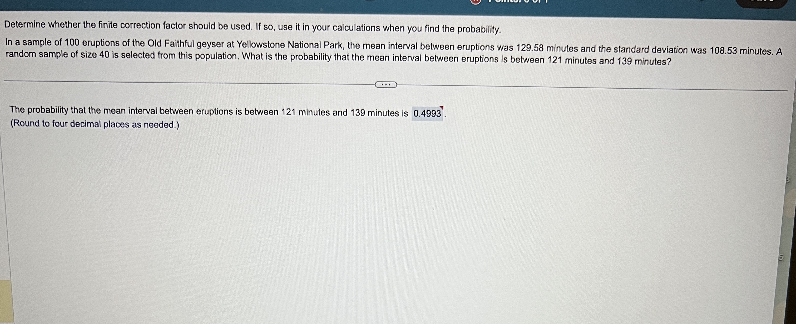 Solved Determine Whether The Finite Correction Factor Should