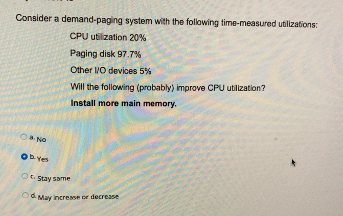 Solved Consider a demand-paging system with the following | Chegg.com