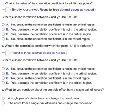 Solved Refer to the accompanying scatterplot. a. Examine the | Chegg.com