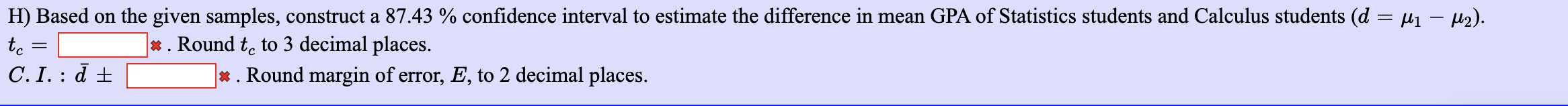 Solved Is Statistics easier than Calculus? A math course is | Chegg.com