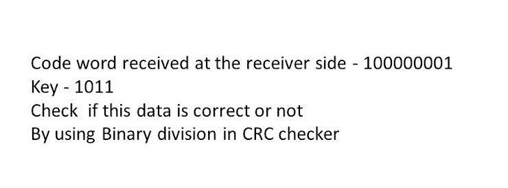 Solved Code word received at the receiver side - 100000001 | Chegg.com