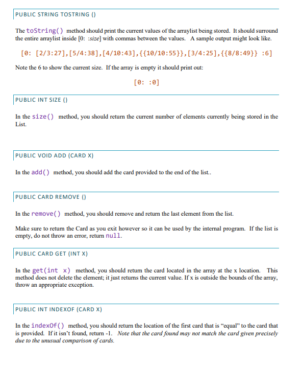 Solved CS145 - PROGRAMMING ASSIGNMENT #5 PART B CARD LINKED | Chegg.com