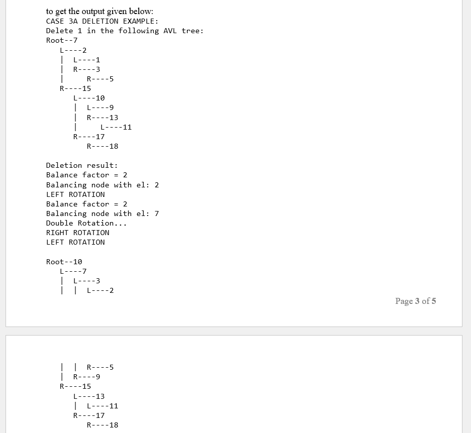 Solved Note: The given AVL extends BST class is | Chegg.com Solved Note: The given AVL extends BST class is | Chegg.com