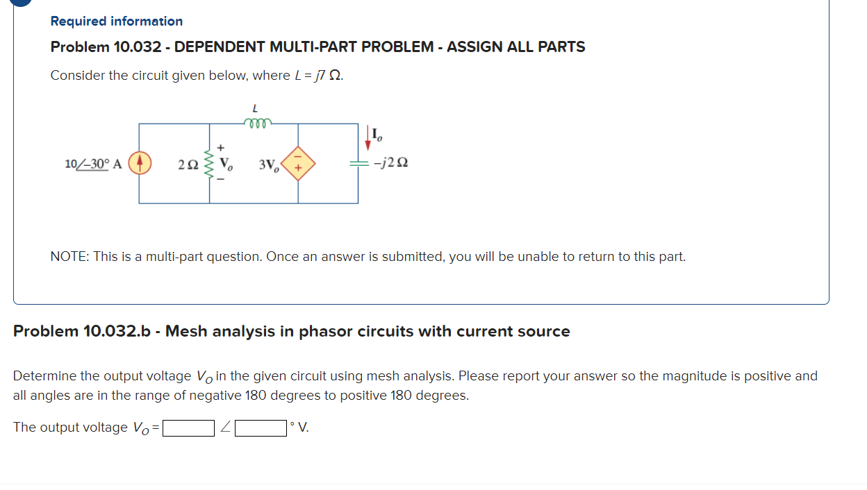 Solved Required information Problem 10.032 - DEPENDENT | Chegg.com