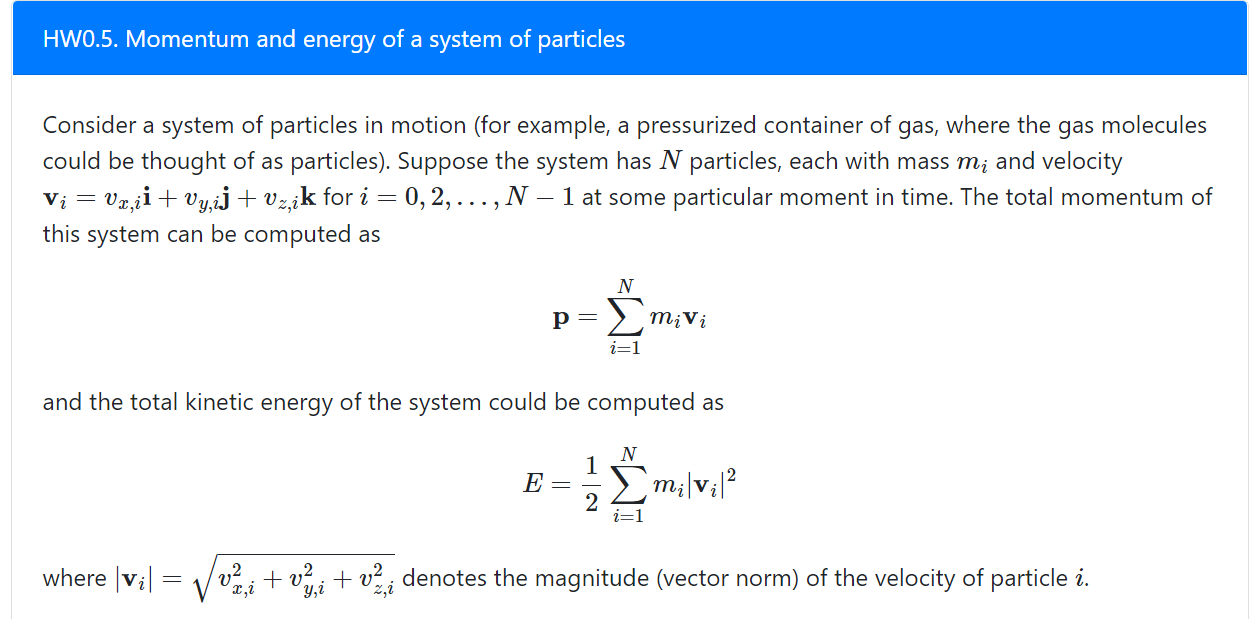 Solved Consider a system of particles in motion (for | Chegg.com