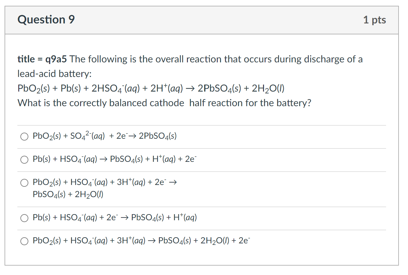 title = q9a5 The following is the overall reaction | Chegg.com