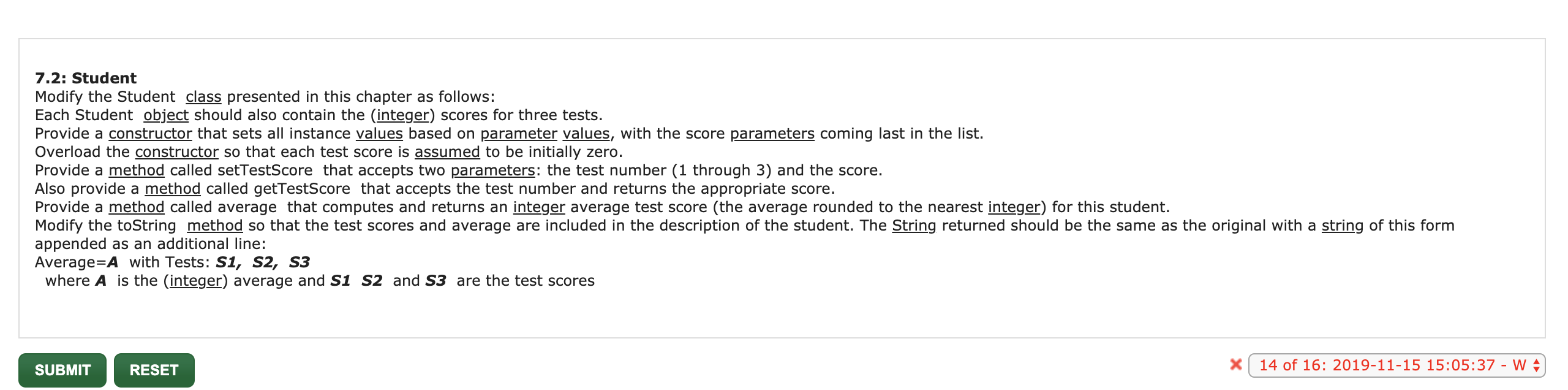 Solved I keep getting a compiler error pls help. public | Chegg.com