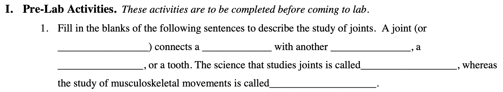 Solved Pre-Lab Activities. These activities are to be | Chegg.com
