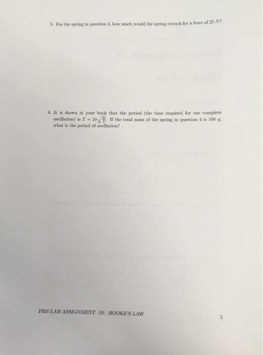 Solved Name: Date: Lab Partner(s): Pre-Lab Assignment 10 | Chegg.com