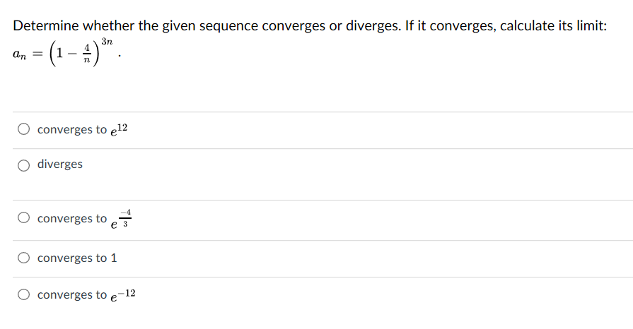 Solved Determine whether the given sequence converges or | Chegg.com