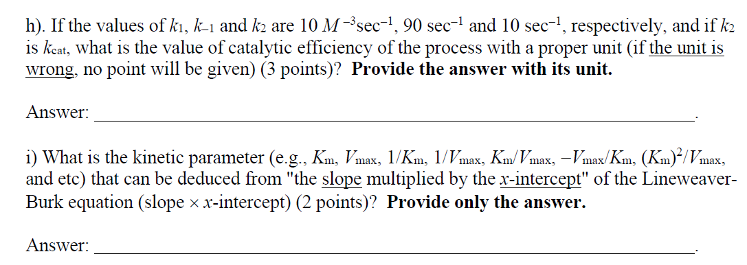 20.20 points total. Consider the following enzymatic | Chegg.com