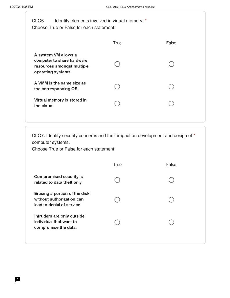 Solved CLO1: Identify machine-level data representation. | Chegg.com