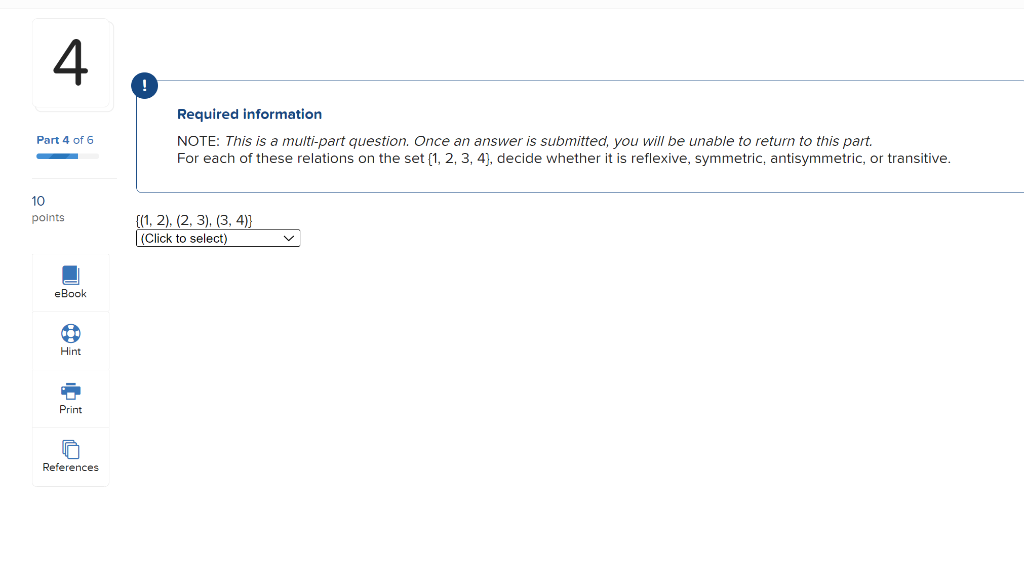 Solved 4 Required information Part 4 of 6 NOTE: This is a | Chegg.com Solved 4 Required information Part 4 of 6 NOTE: This is a | Chegg.com