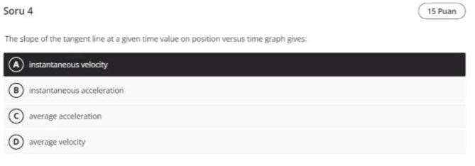 Solved instantaneous acceleration average acceleration | Chegg.com