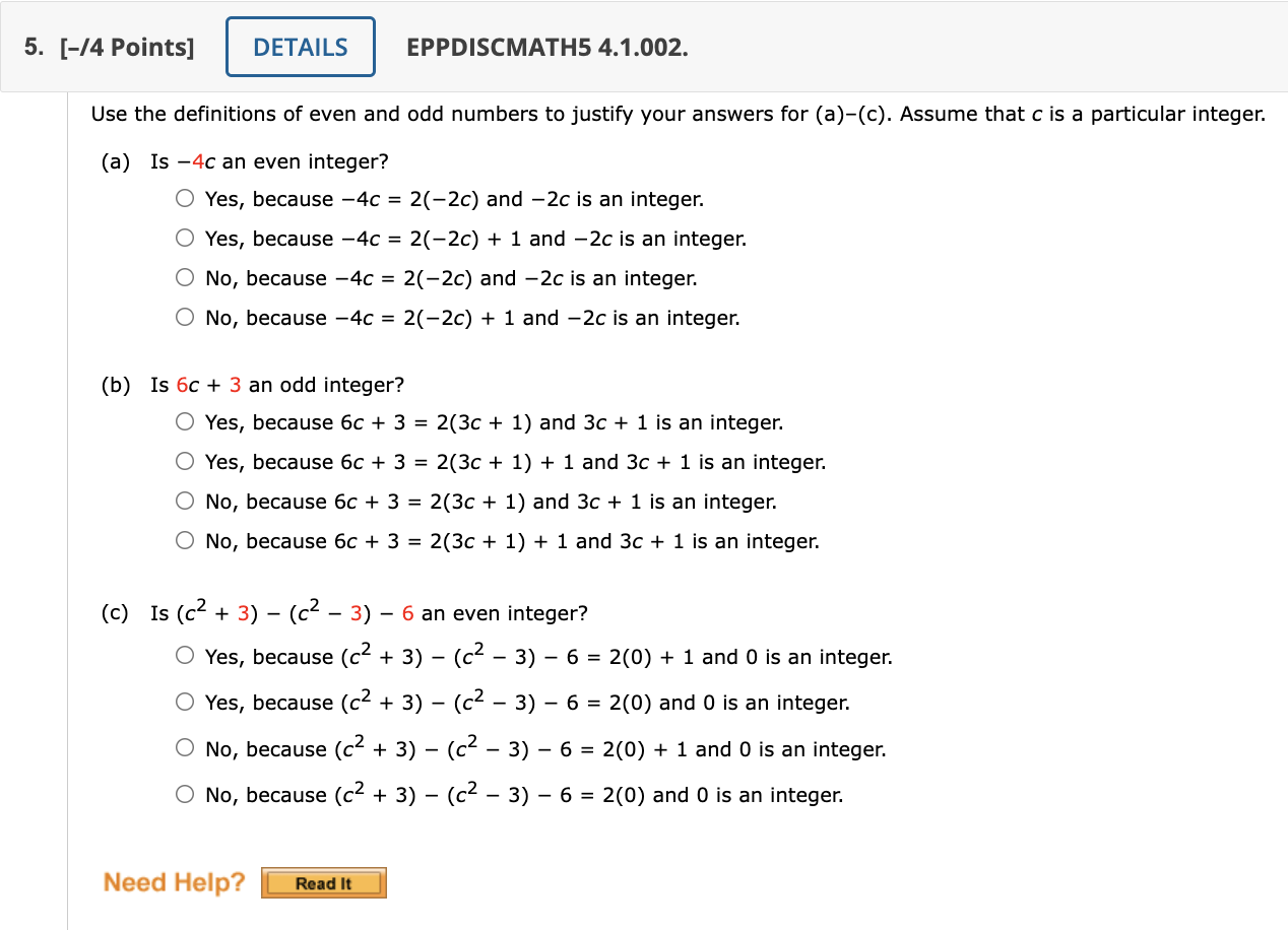 Solved 5. [-14 Points] DETAILS EPPDISCMATH5 4.1.002. Use the | Chegg.com