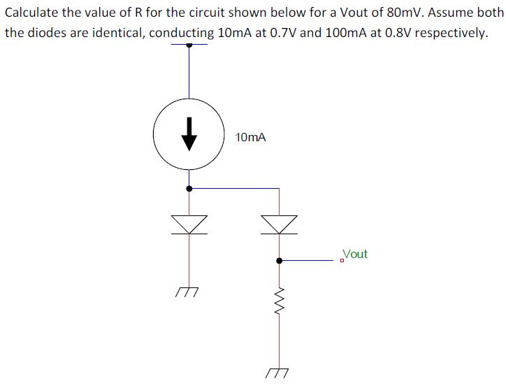 Solved Calculate the value of R for the circuit shown below | Chegg.com