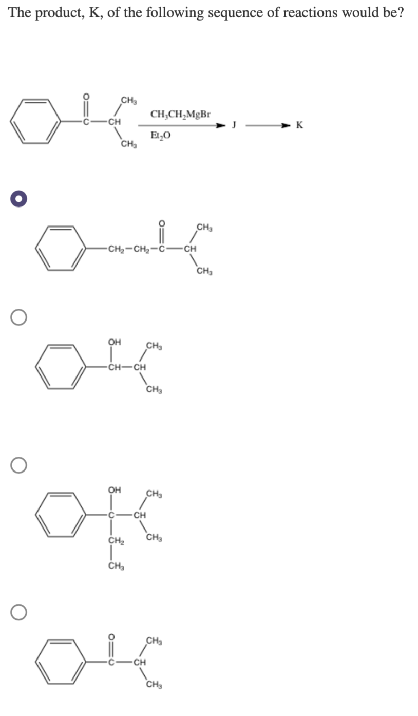Solved The product, K, of the following sequence of | Chegg.com