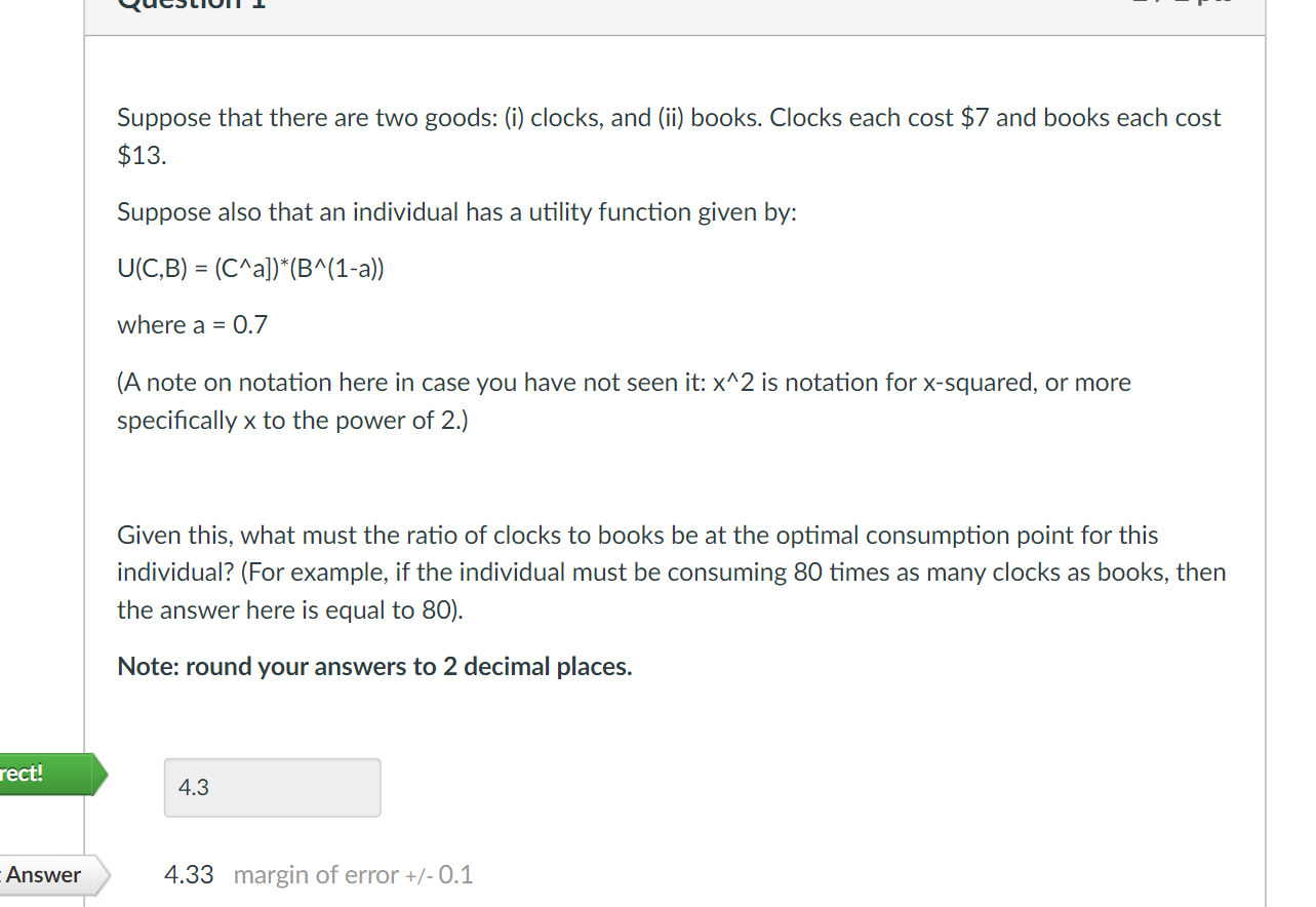 Solved Suppose that there are two goods: (i) ﻿clocks, and | Chegg.com