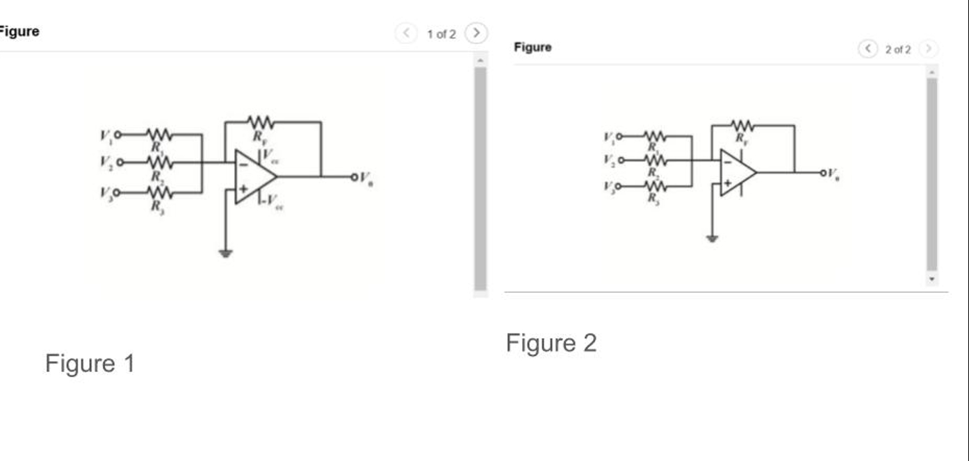 Solved Part A - ﻿Calculating the output voltage of a summing | Chegg.com
