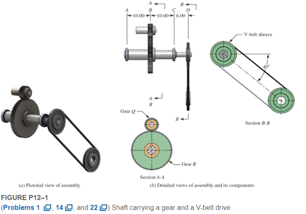 Problems P31 through P34 deal with shafts carrying | Chegg.com