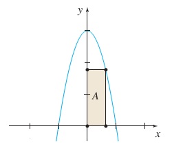Solved Find the largest area of a rectangle with one vertex | Chegg.com