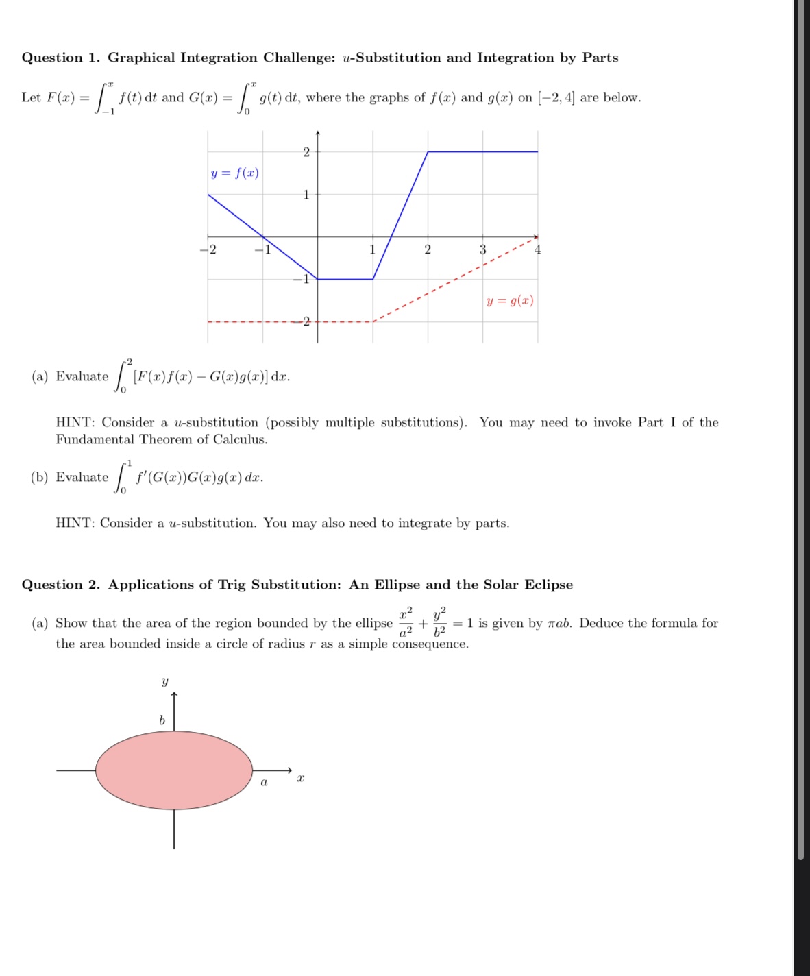 Solved Question 1. Graphical Integration Challenge: | Chegg.com