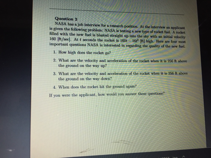 Solved NASA has a job interview for a research position. At | Chegg.com