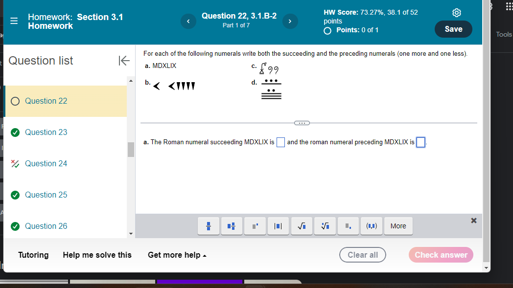 Solved For each of the following numerals write both the | Chegg.com