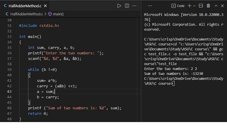 Solved Hi there, I am running the bellow code using the half | Chegg.com