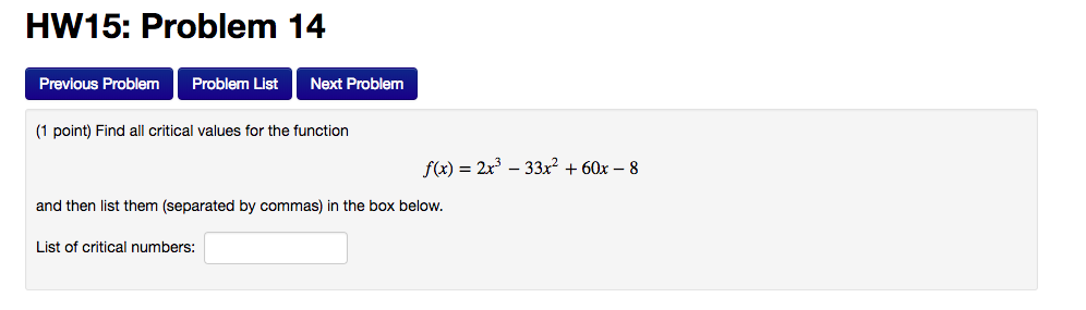 Solved HW15: Problem 14 Previous Problem Problem List Next | Chegg.com