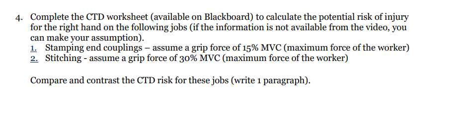 Solved 4. Complete the CTD worksheet (available on | Chegg.com