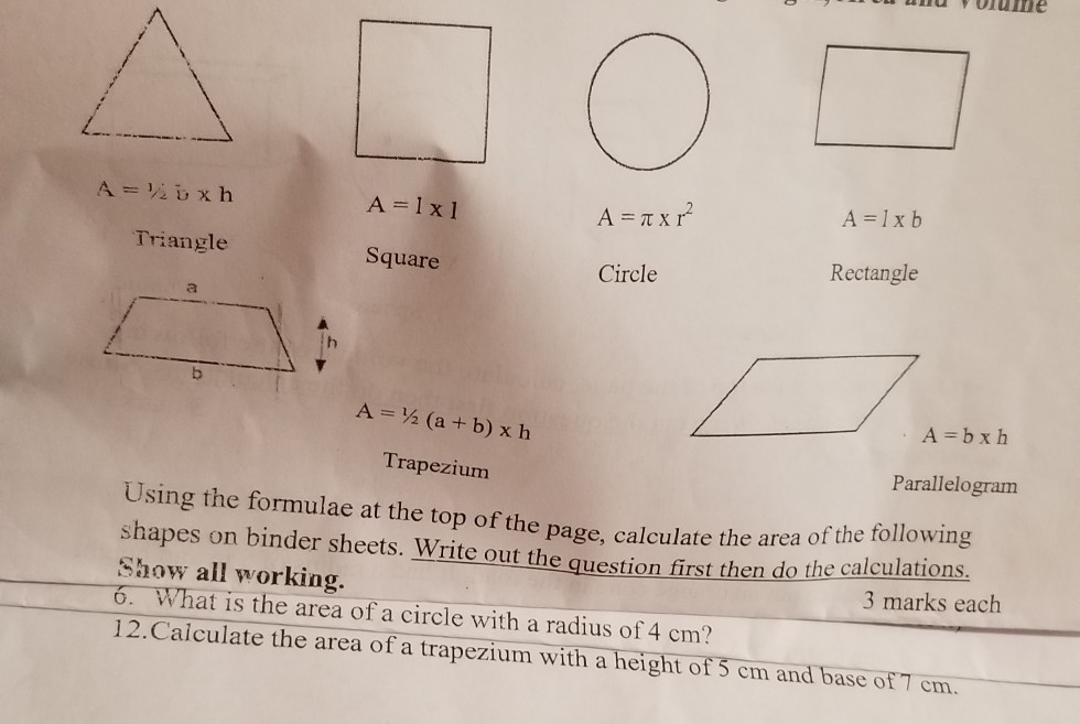 Solved I ULUM VUIU de A='Lüxh A=1x1 A = ixr A =lxb Triangle | Chegg.com