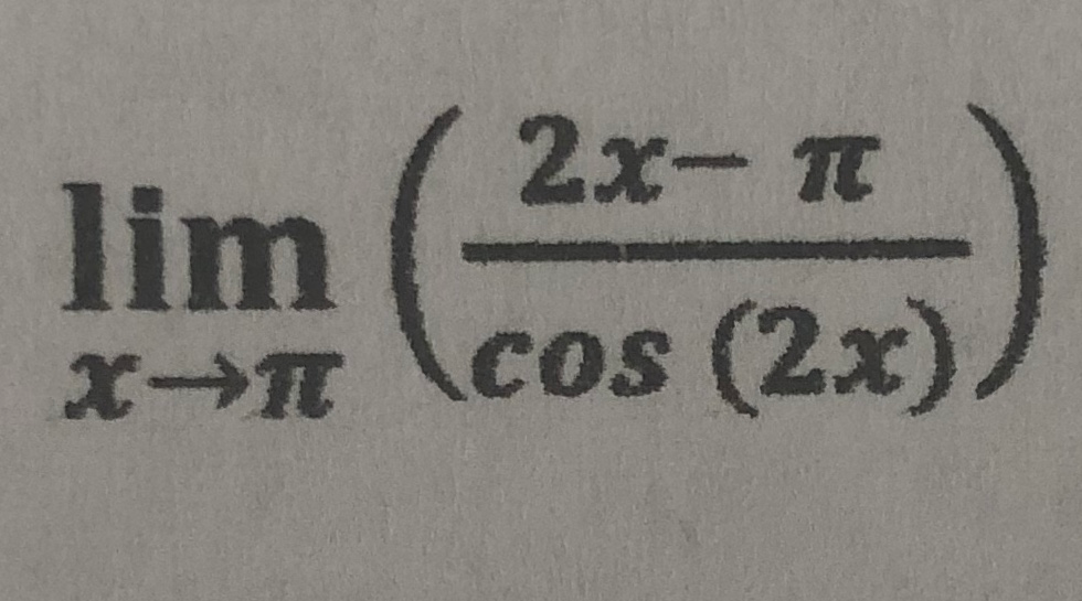 Solved 2x-T lim *** \cos (2x) | Chegg.com