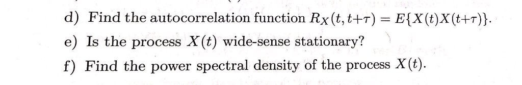 Solved 3.28. Consider the random process X(t)Acos(2Tfot) + B | Chegg.com