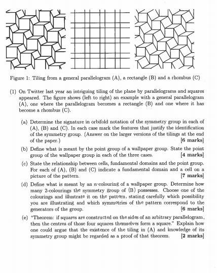 Figure 1: "Tiling from a general parallelogram (A), a | Chegg.com