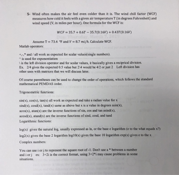 Solved 1 Suppose That X 3 And Y 4 Use Matlab To Compute 