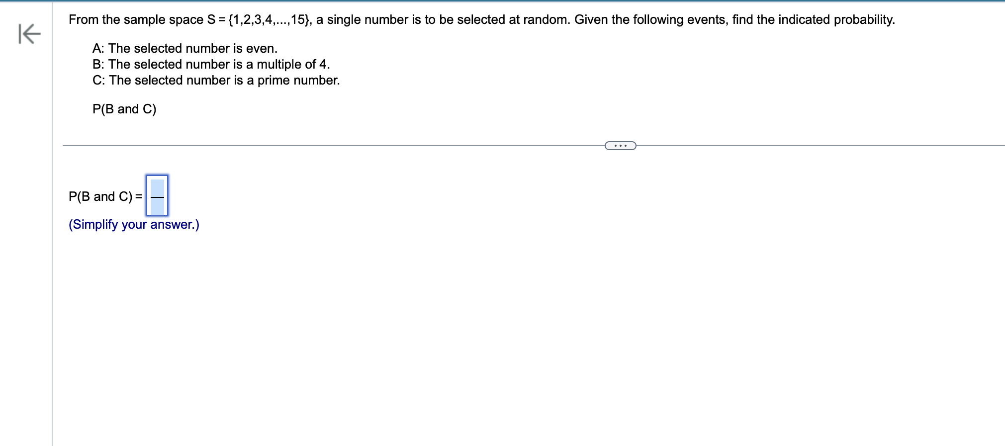 Solved From the sample space S={1,2,3,4,…,15}, a single | Chegg.com