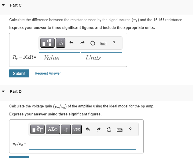 Solved The inverting amplifier in the circuit shown in has | Chegg.com
