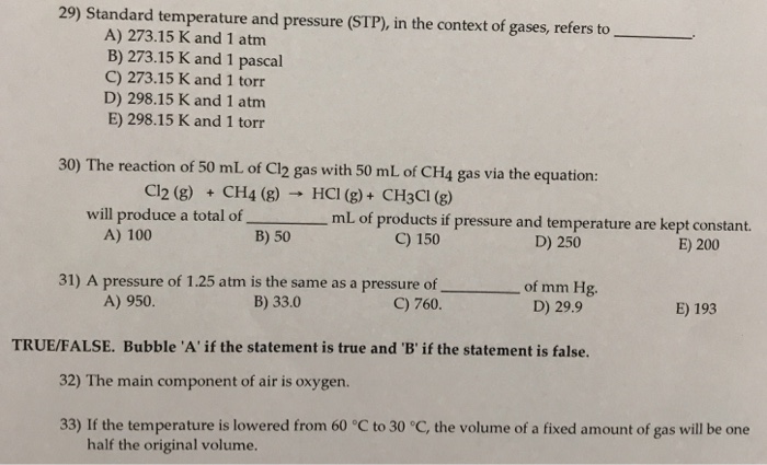 Standard Temperature And Pressure