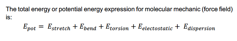 Solved The total energy or potential energy expression for | Chegg.com